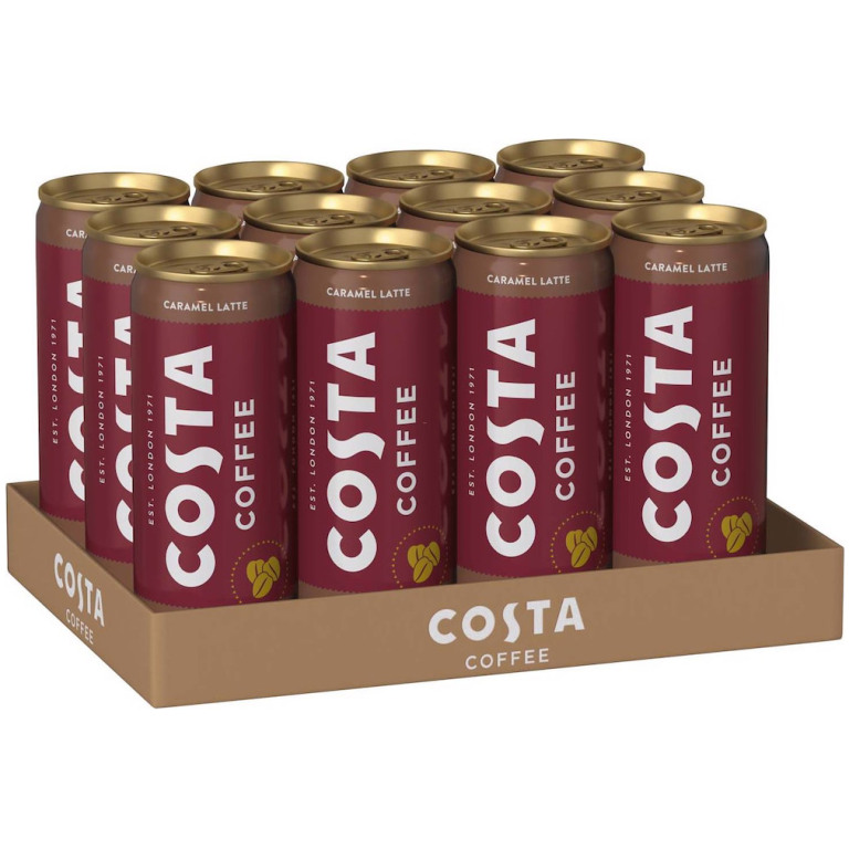 Costa Coffee - Caramel Latte - Kalter Kaffe in der Dose - La bottega ...
