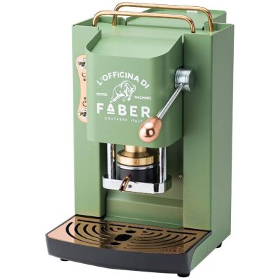 Faber - Pro Deluxe Acid Green & Gold - Kaffeemaschine für E.S.E. Pads ...
